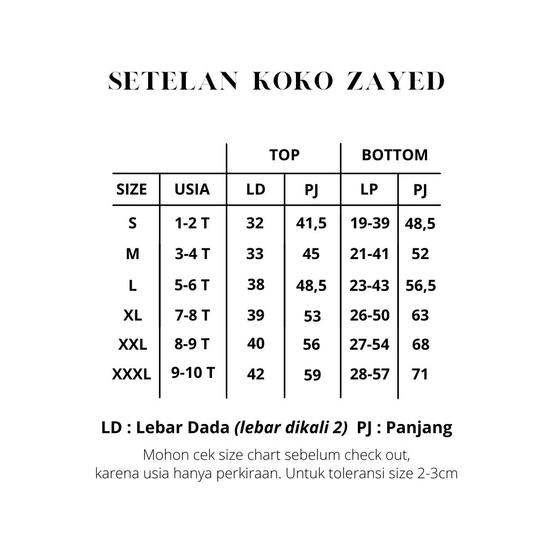 Setelan Koko Zayed – kidsmate.id